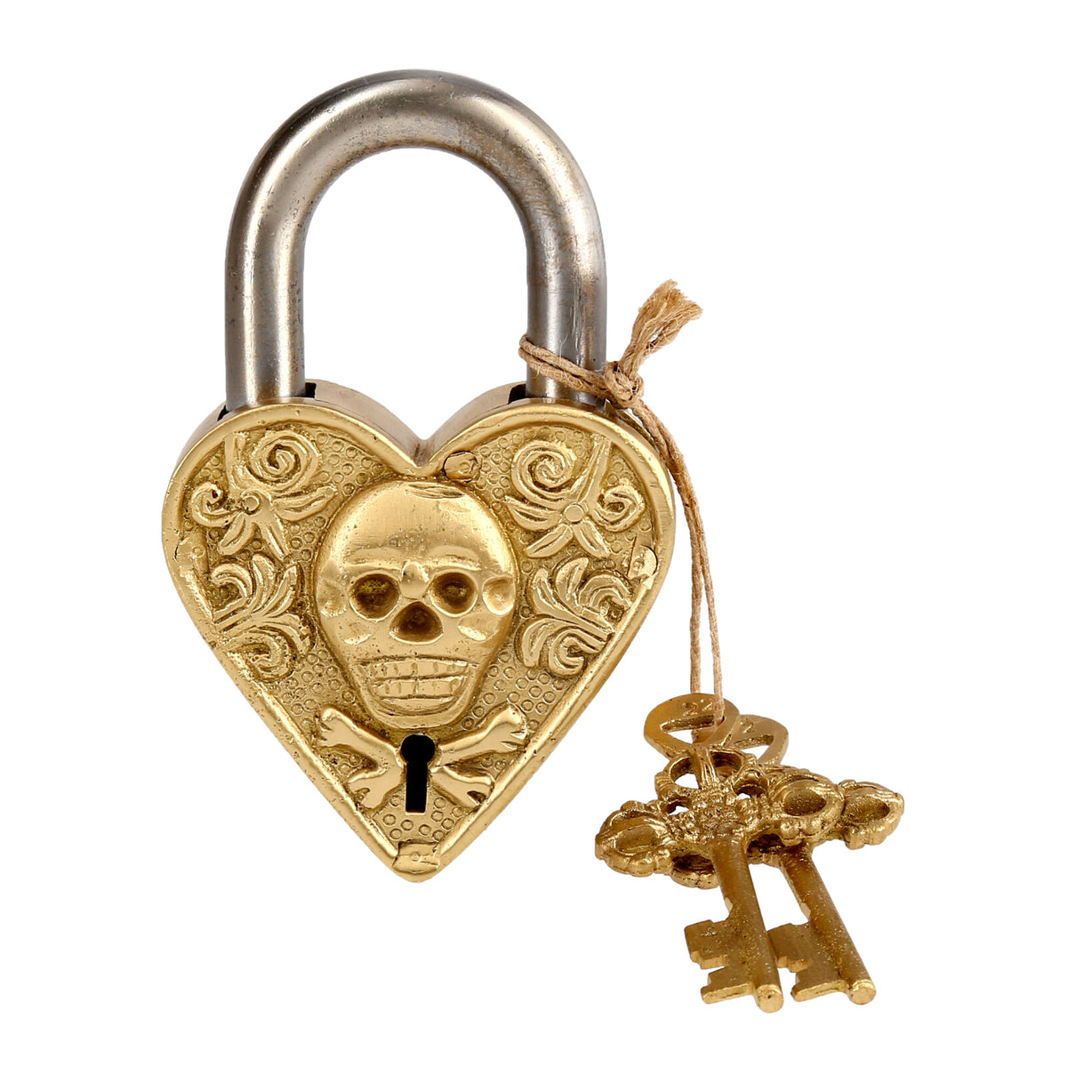 Brass Skull Padlock – Singapore Trading Post
